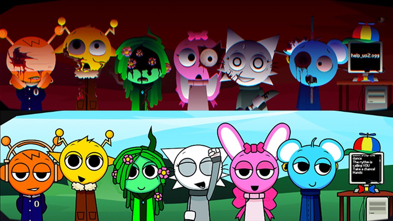 Parodybox Sprunki : sprunked + sprunki retake + rejoyed - YouTube