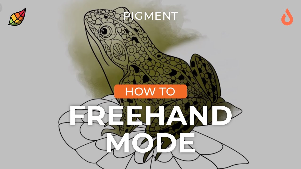 Pigment How To: Using Freehand Mode | Digital Freehand Coloring ...
