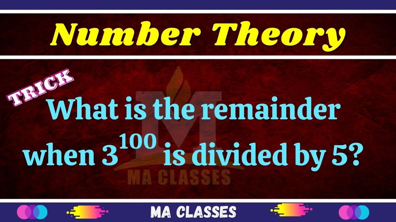 NUMBER THEORY | Congruence Modulo m | MA CLASSES - YouTube