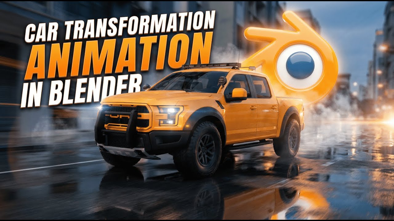Car Transform Animation in Blender l Blender Tutorial l Easy Tutorial ...