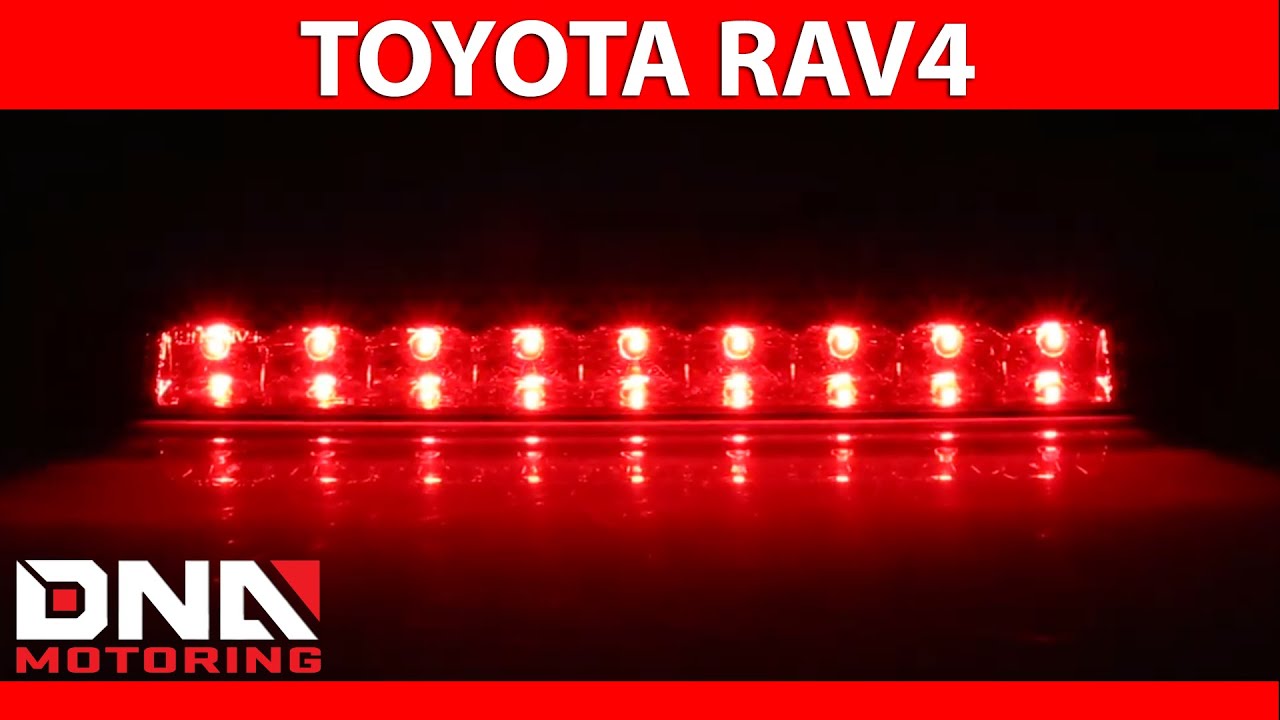 DNA Motoring 13-18 Toyota RAV4 LED Red Third Brake Light - YouTube