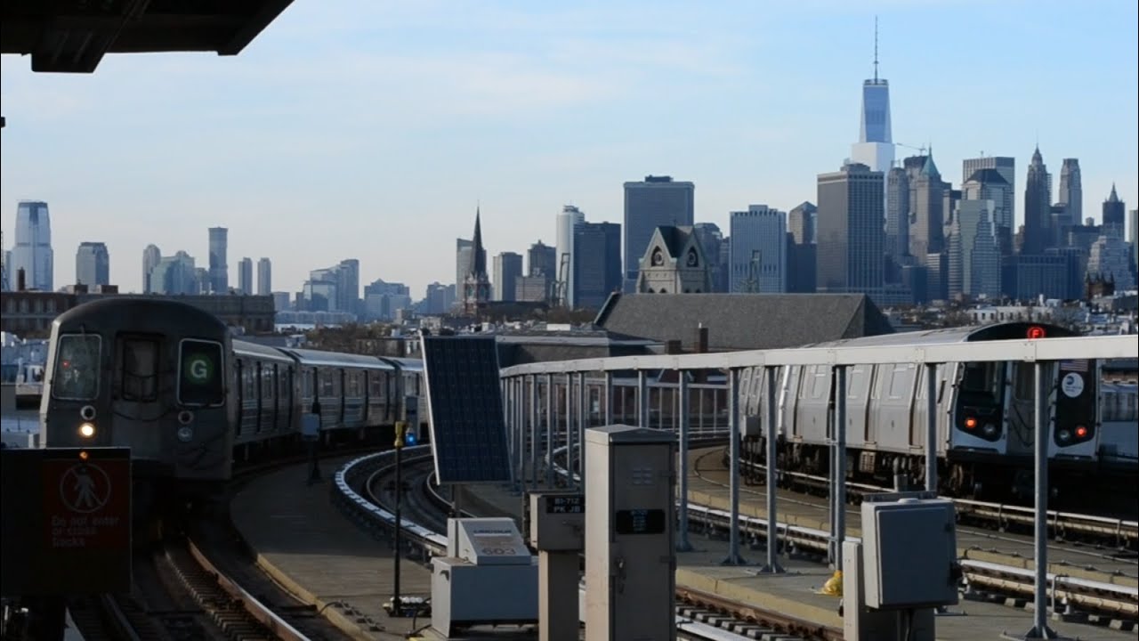 F & G Trains at Smith - 9th Streets - YouTube