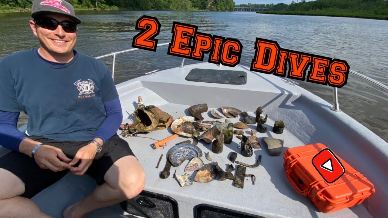 Diver finds UNBELIEVABLE TREASURE! History found lost in the River ...