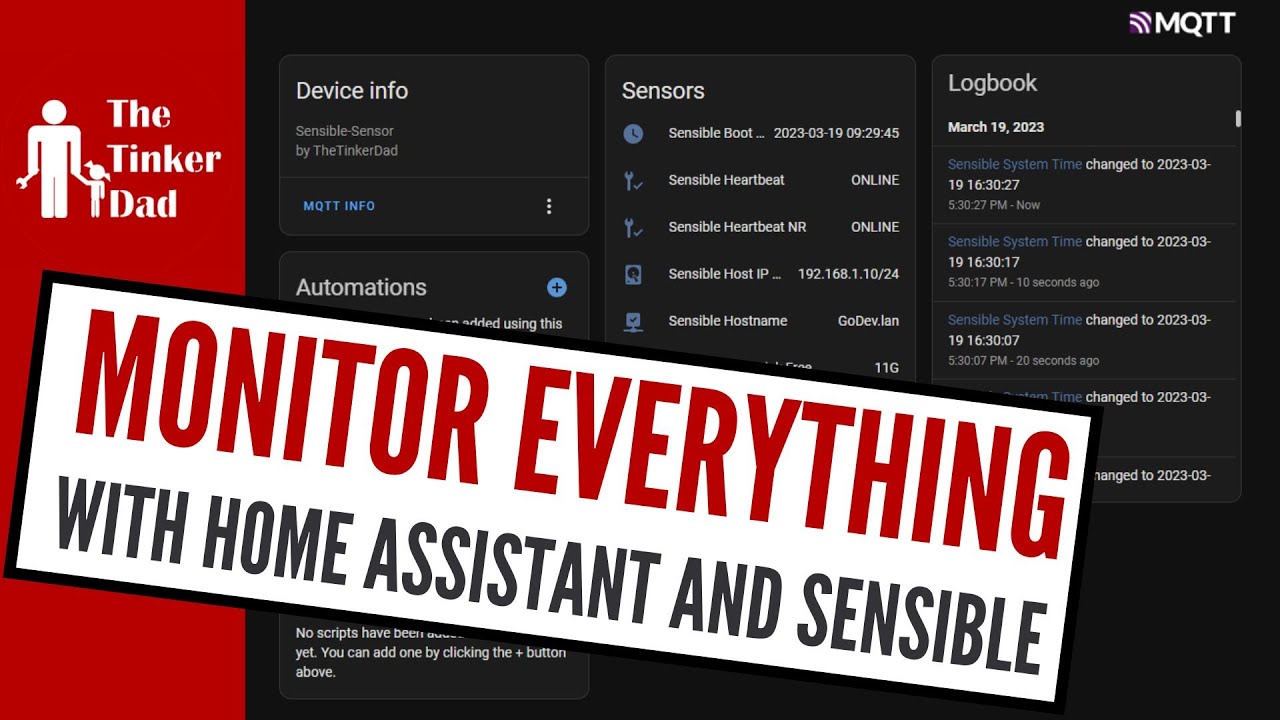 Sensible - Monitor Everything With Home Assistant! (Project Showcase ...