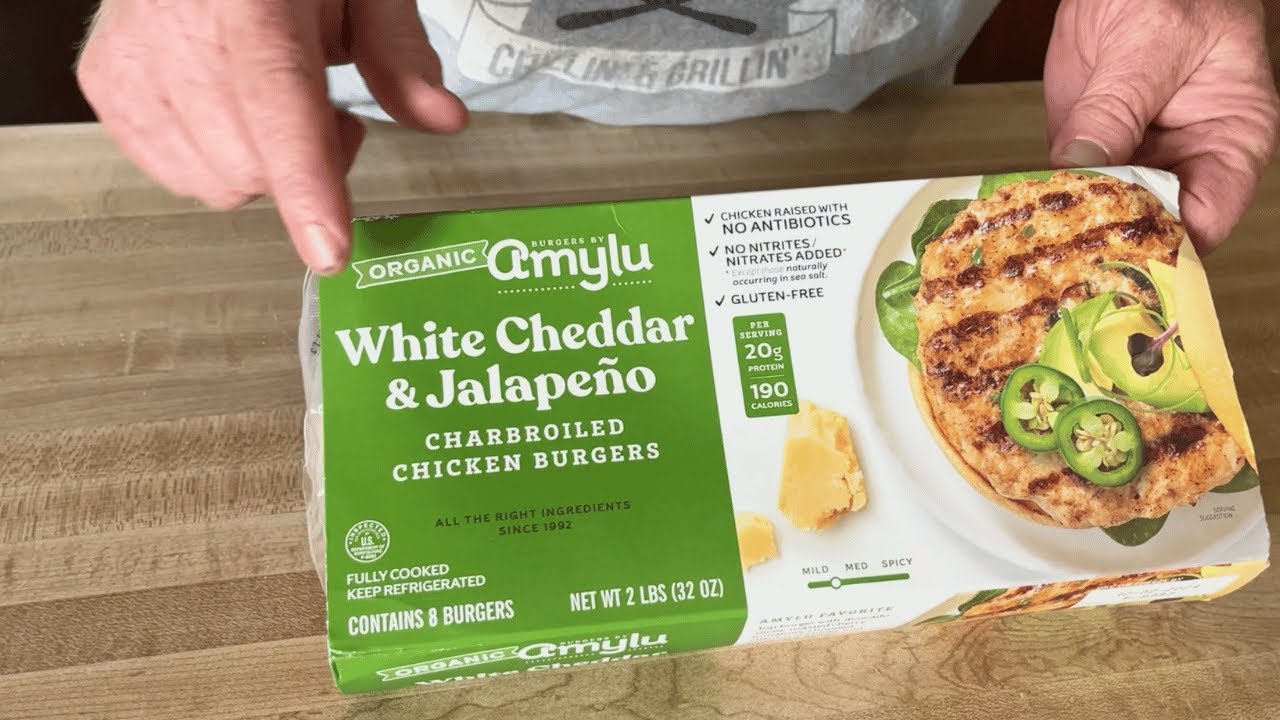 Amylu White Cheddar & Jalapeno Chicken Burgers | Pit Boss Grill Taste ...