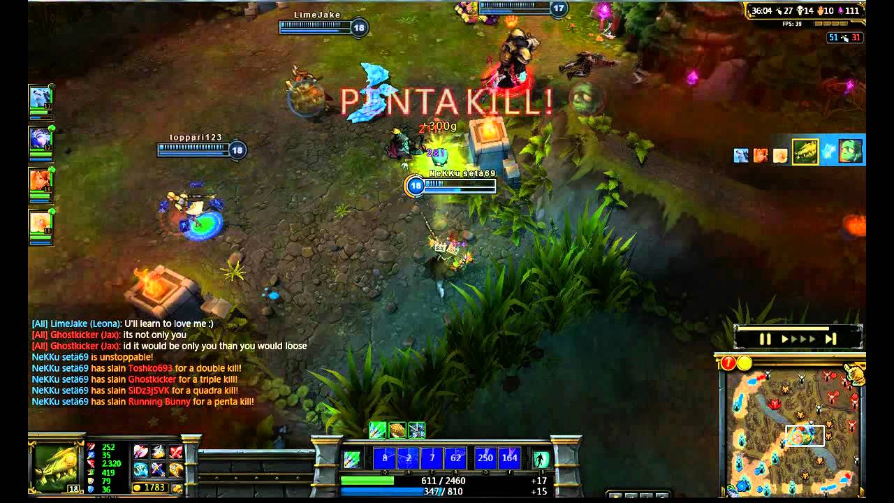 League of Legends Vandal twitch pentakill - YouTube