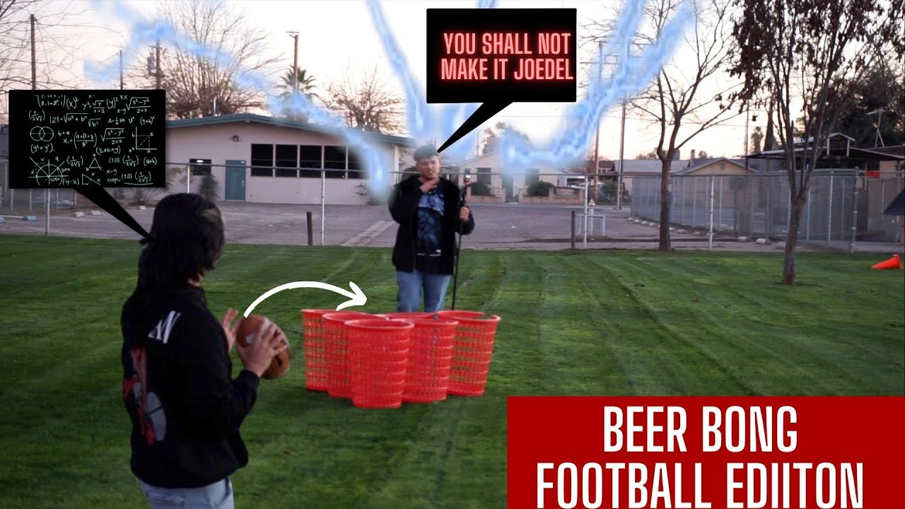 Beer Bong With Football Edition FT. @JoedelBeckham - YouTube