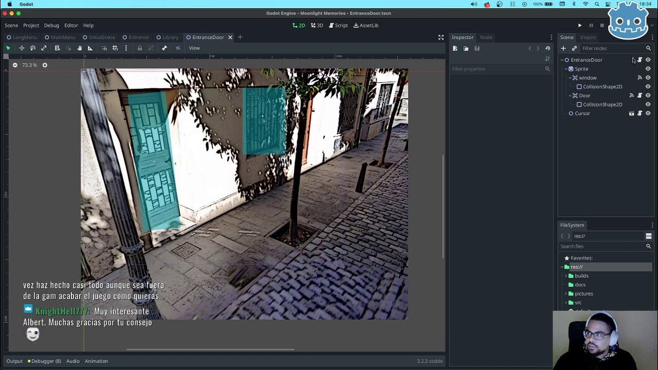 GODOT ENGINE en directo - Mini aventura point and click - Día 2: sistema de diálogos - YouTube