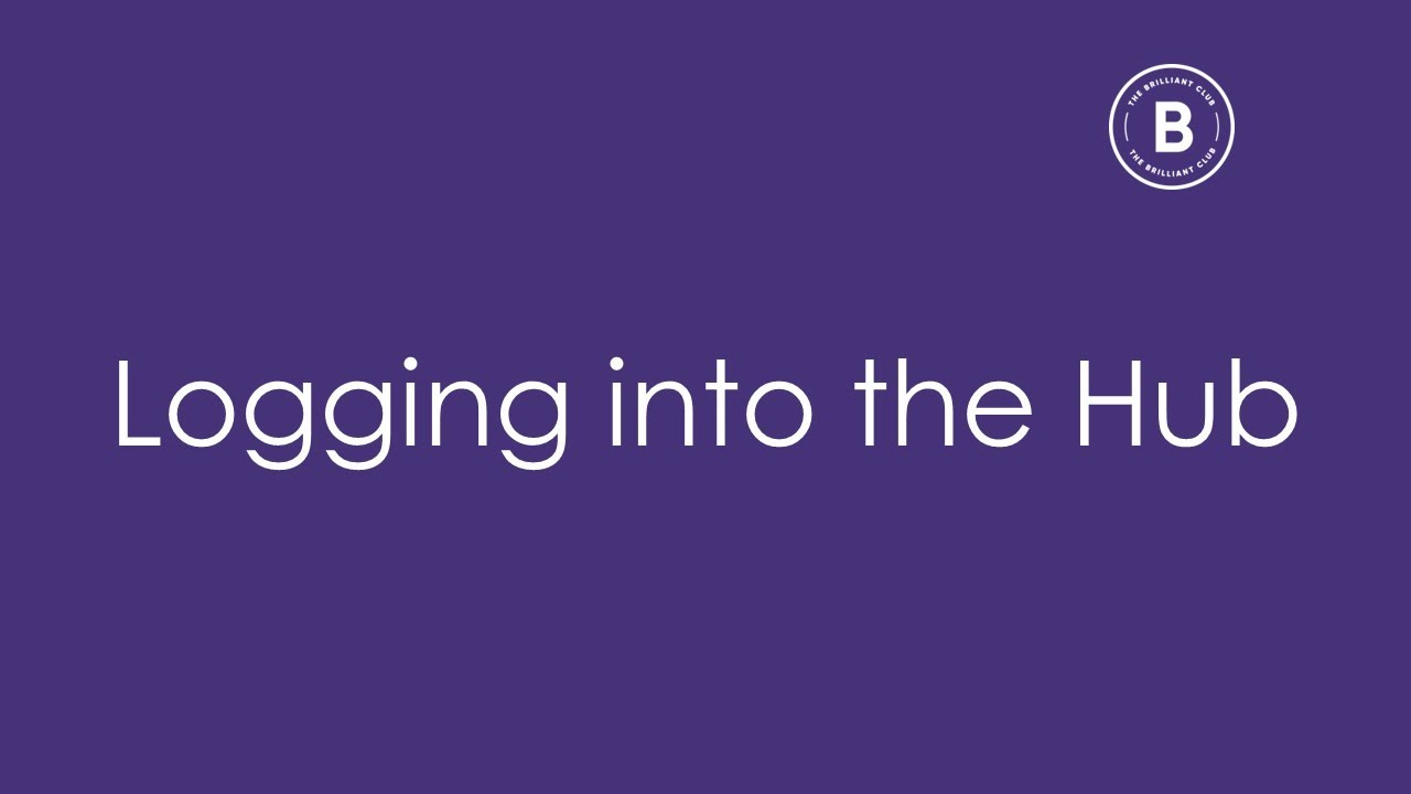 The Hub: How to Log In - YouTube