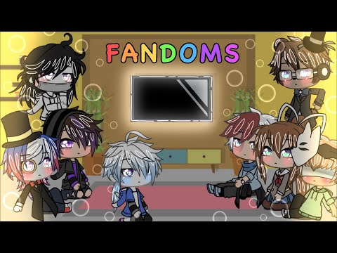 Fandoms react to memes || gacha life ||