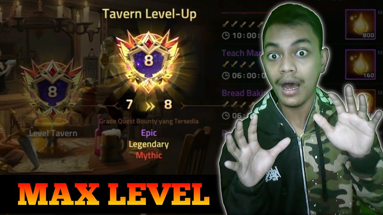 MAX LEVEL TAVERN LEVEL UP MOBILE LEGENDS ADVENTURE - YouTube
