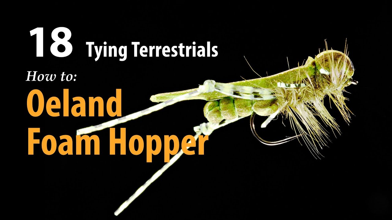 How to • Fly tying Terrestrials • Oeland Foam Hopper • fishing tips - YouTube