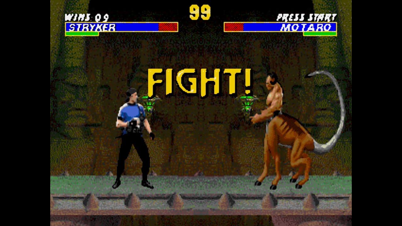 Ultimate Mortal Kombat 3 Sega Genesis - Stryker Playthrough - YouTube