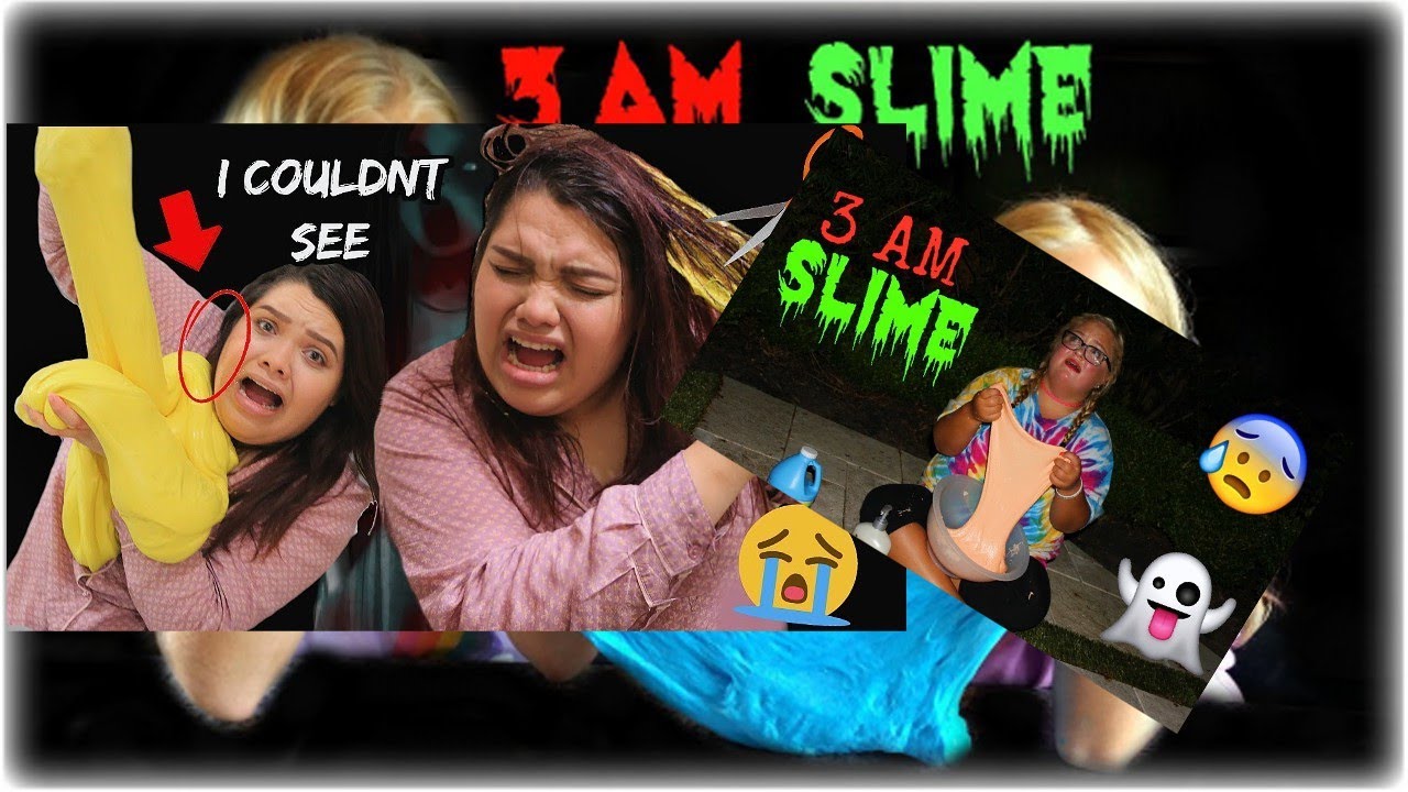 Actually making slime at 3:00 AM (Its Pretty stupid) - YouTube