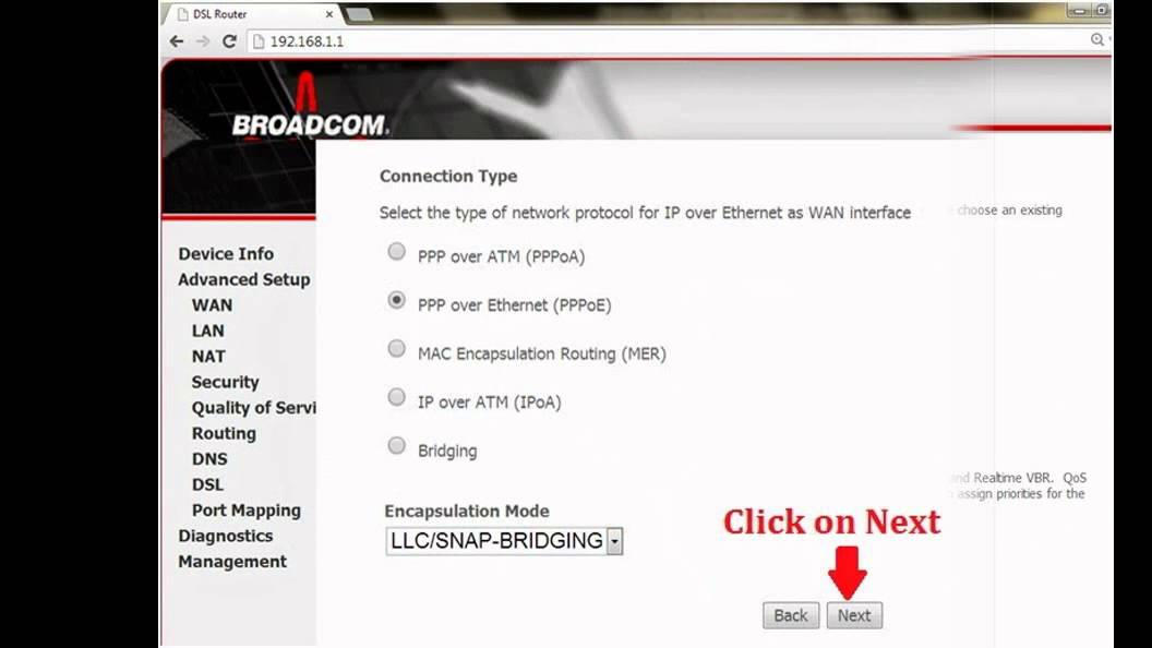 How to configure or reset 'Connect' Broadband Modem - YouTube