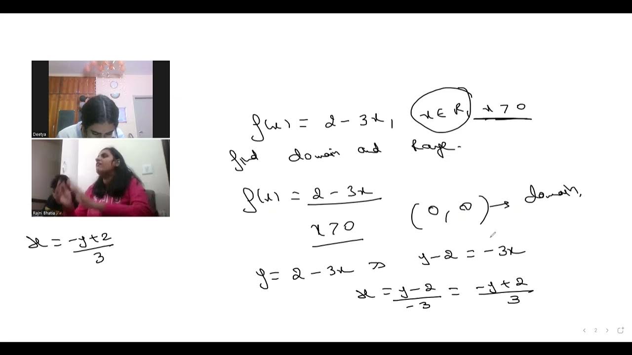 How to find domain and range of a function Chap 2 Relations and Functions, class 11th - YouTube