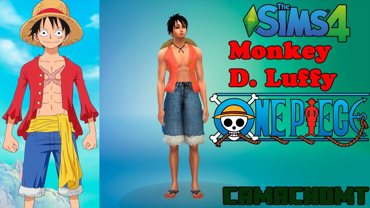 Monkey D. Luffy | One Piece | Sims 4 | - YouTube