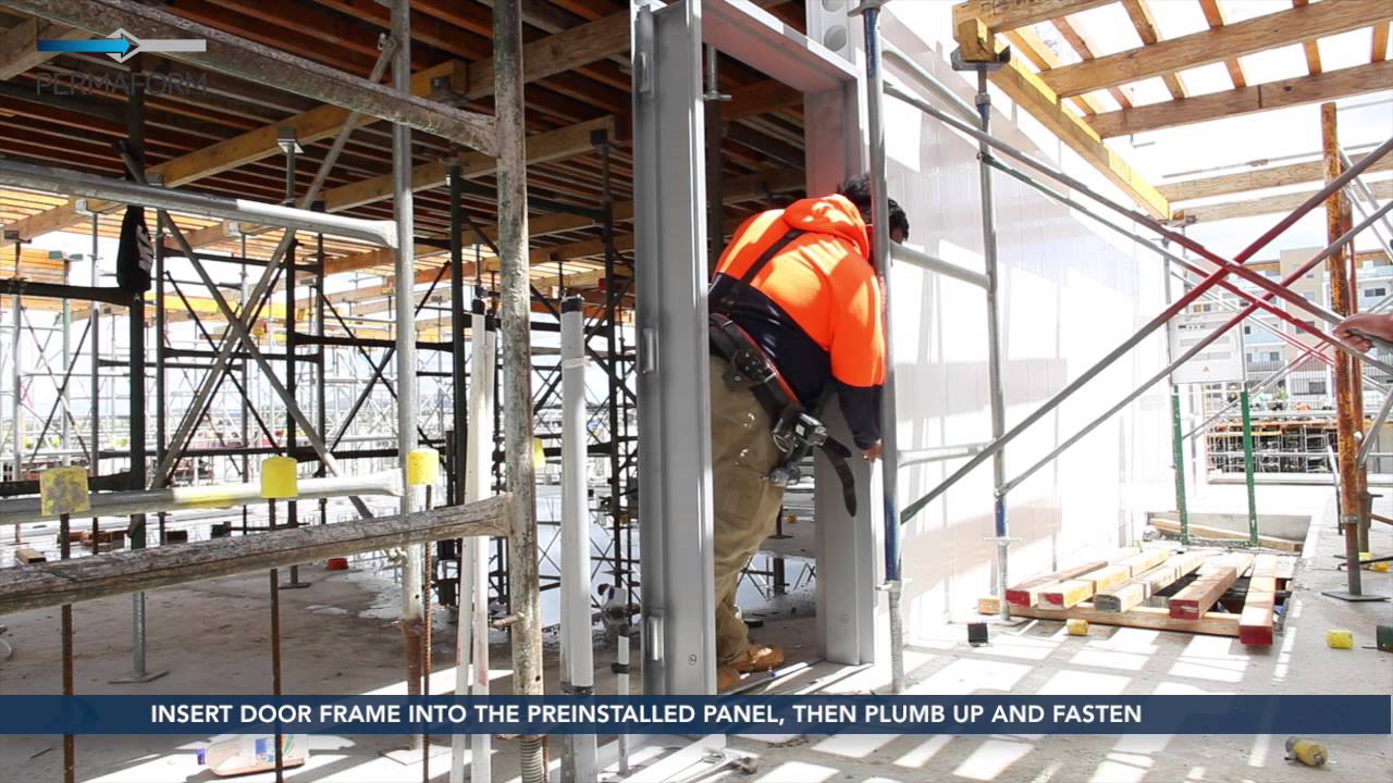 Permaform - Installing doors - YouTube