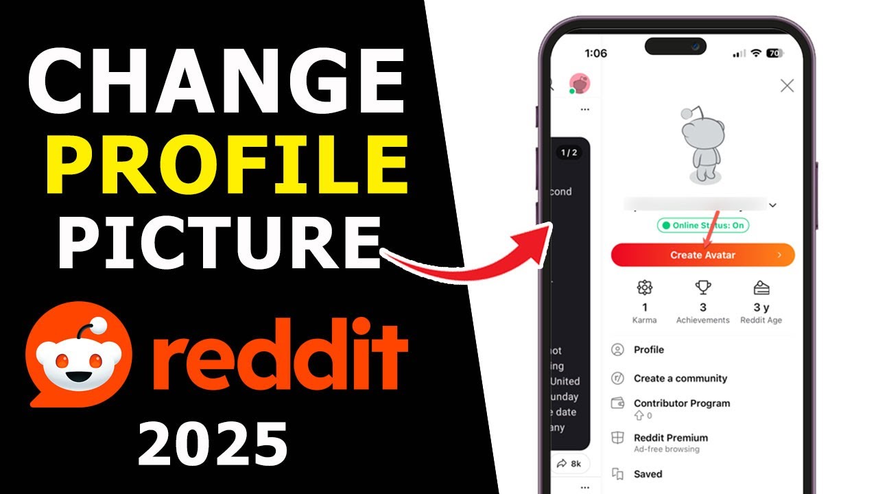 How to Change Reddit Profile Picture 2025 - Full Guide - YouTube