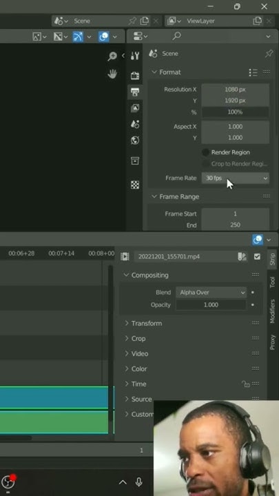 Blender VFX vertical video to PNG sequences #blender3d #blendervfx - YouTube