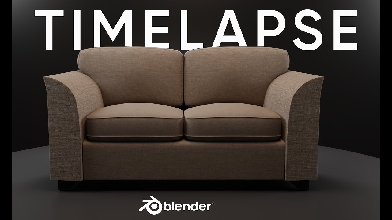 Sofa Modeling In Blender - 3D Timelapse - YouTube