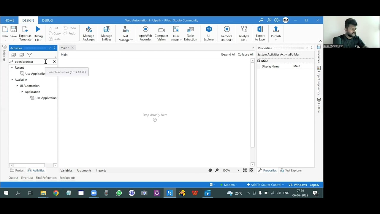 Open Browser activity is Missing in Uipath Studio |Uipath Impulse| # ...