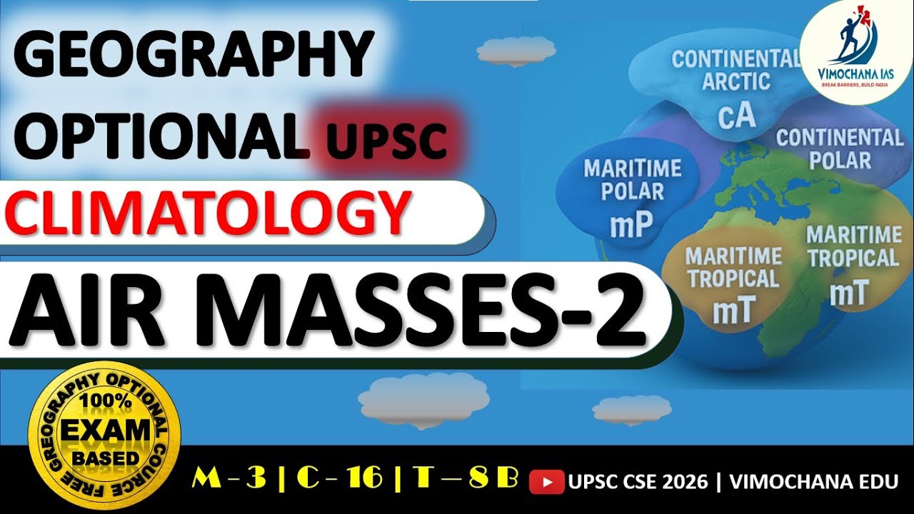 Air Mass Classification | UPSC Geography Optional Climatology | Exam-Based Approach | Vimochana ...