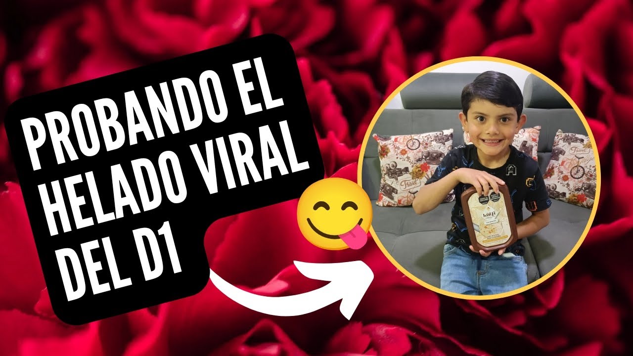 PROBANDO EL HELADO DEL D1 - YouTube