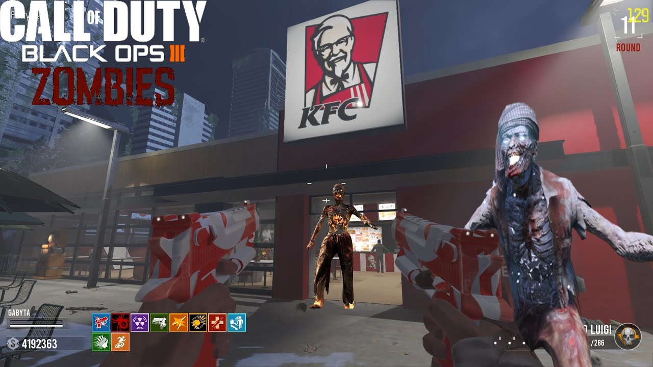 KFC Custom Map Con Boss fight | Bo3 Zombies | - YouTube