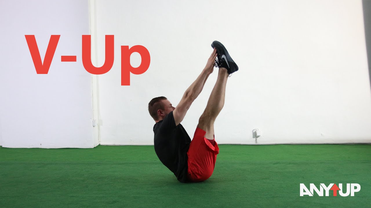 V-Up Bodyweight Training Exercise - YouTube