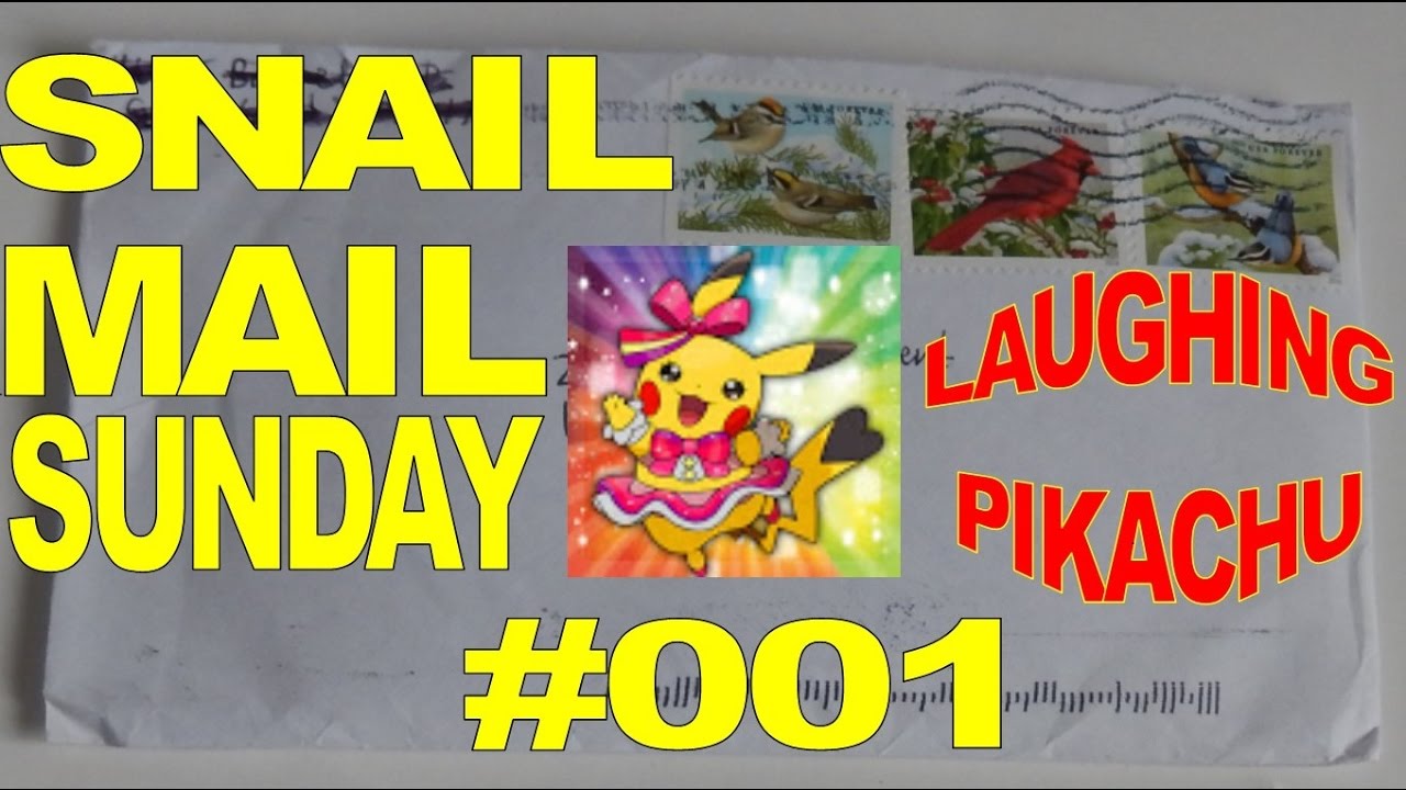 Snail Mail Sunday #001: LAUGHING PIKACHU - YouTube