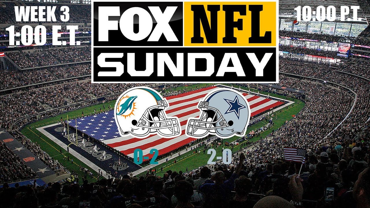 2019 NFL Season - Week 3 - (Prediction) - Dolphins at Cowboys - YouTube