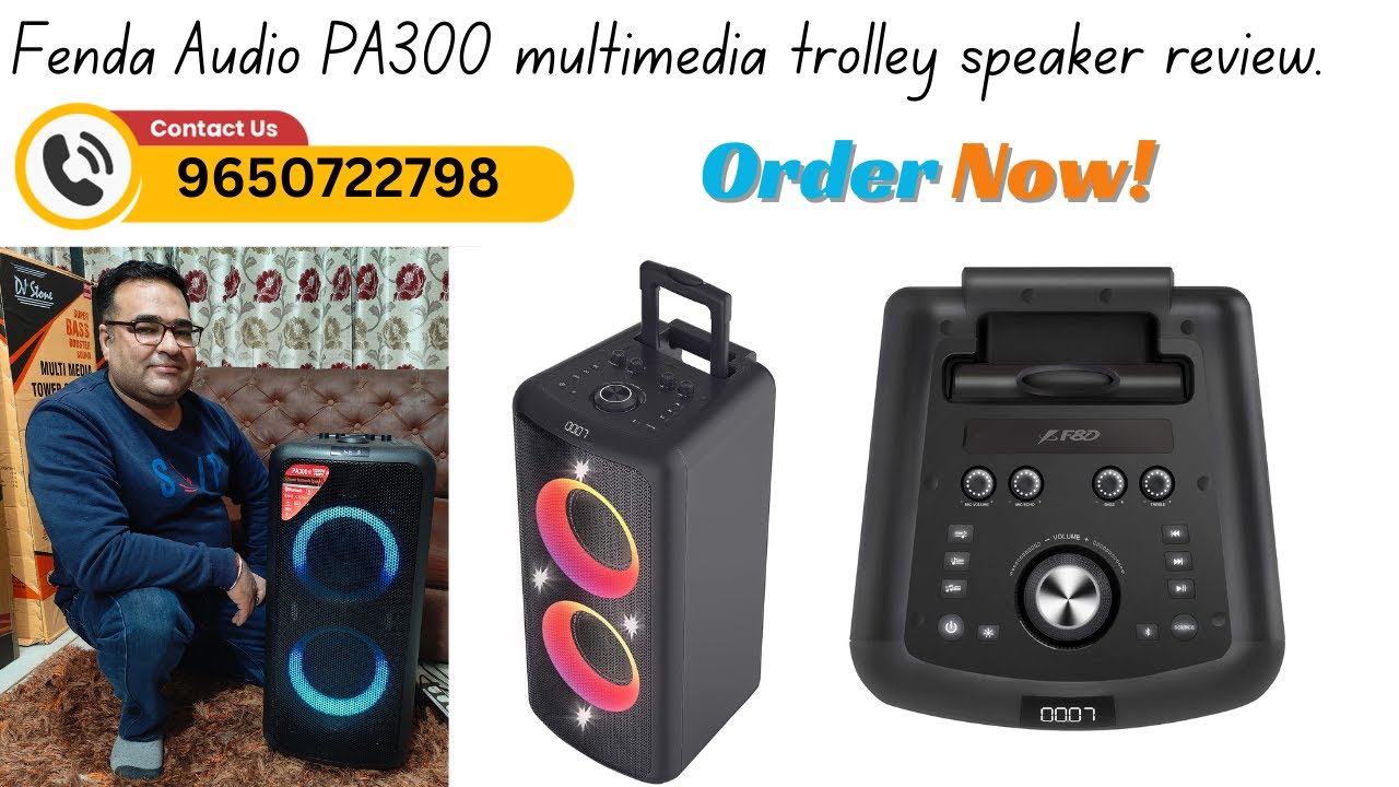 🔥F&D PA300 multimedia trolley speaker Fenda Audio MOB 9650722798 ...