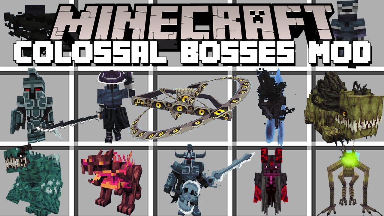 Minecraft COLOSSAL BOSSES MOD / NEW CUSTOM BOSS MOD! (Minecraft Mods ...