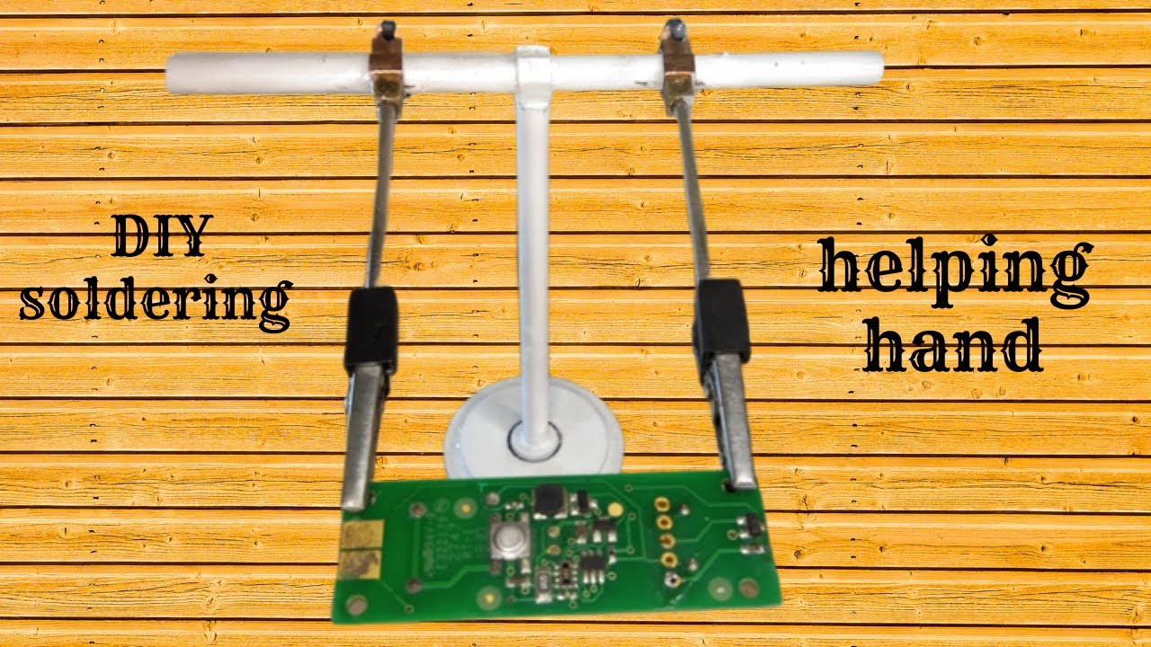 DIY soldering helping hand - YouTube
