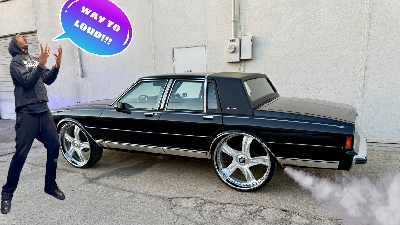 PUTTING THE LOUDEST EXHAUST ON MY BOX CHEVY KING VON!! - YouTube