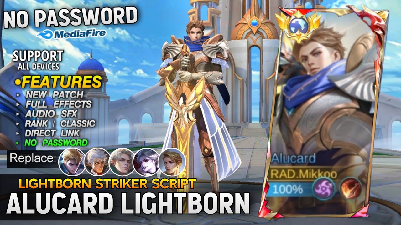 Script Skin Alucard Lightborn Striker - Full Effects No Password ...