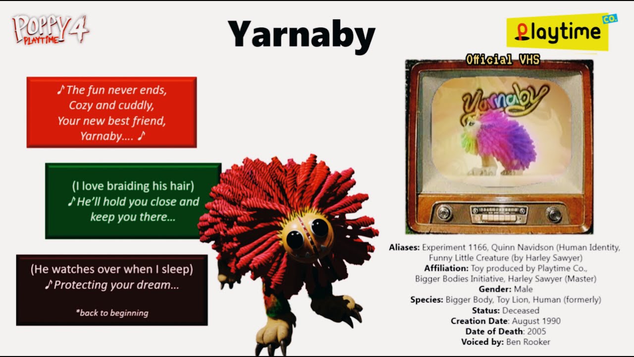 OFFICIAL VHS Jingle with LYRICS Nightmare Critters and Yarnaby FULL ...