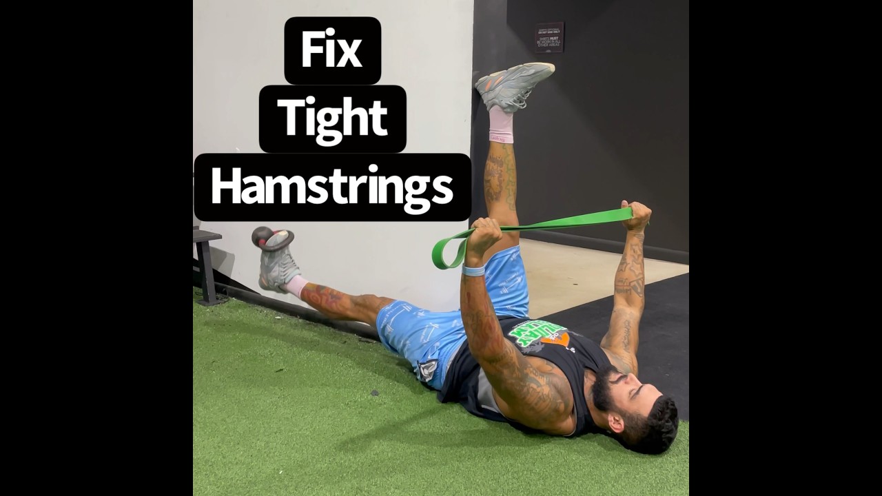 Fix tight hamstrings ! - YouTube