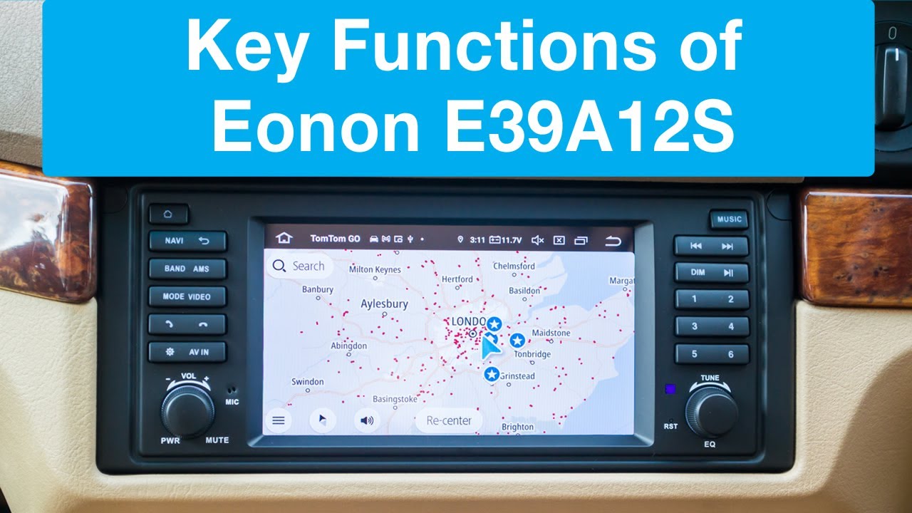 Eonon E39A12S Key Functions Explained for BMW 5-Series (e39) - YouTube