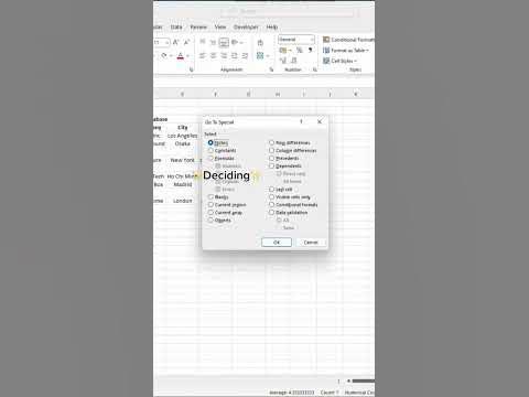 Delete blank spaces in Excel #excel #dataanalyst #exceltutorial #excelhelp #exceltips # ...