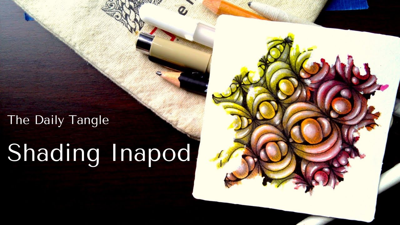 The Daily Tangle: Shading Inapod - YouTube