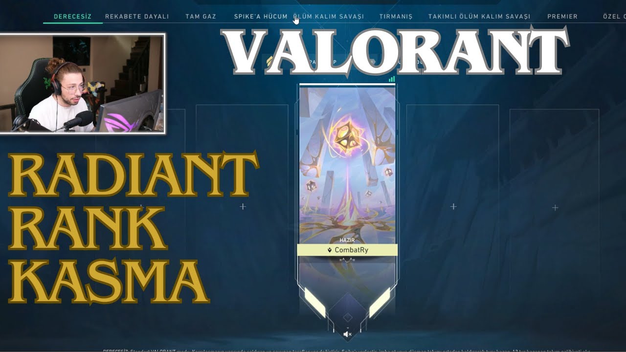 CombatRy Yeni Sezon Radiant Kasmaca VALORANT - Kick Yayın Kesitleri ...