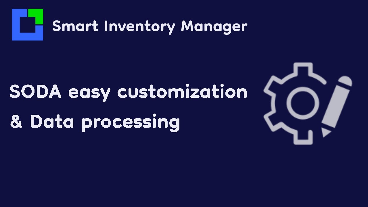SODA Easily customizes and Process data - YouTube