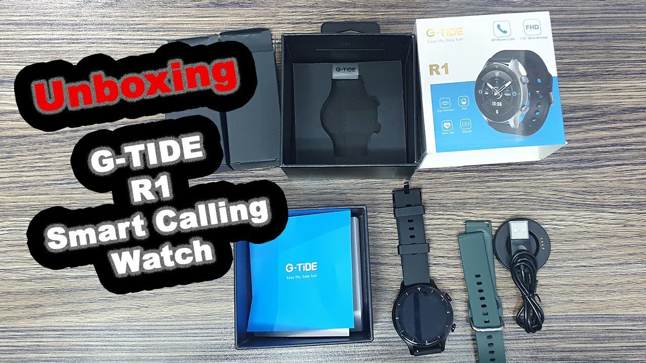 Unboxing - G-TiDE R1 Smart Watch WIth Calling Option and Much More # ...