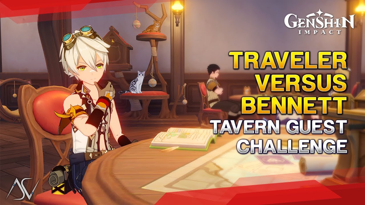 Traveler Vs Bennett - Tavern Guest Challenge | Genshin Impact 3.3 - YouTube