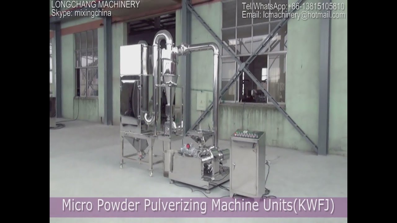 Micro Powder Pulverizing Machine Units - YouTube