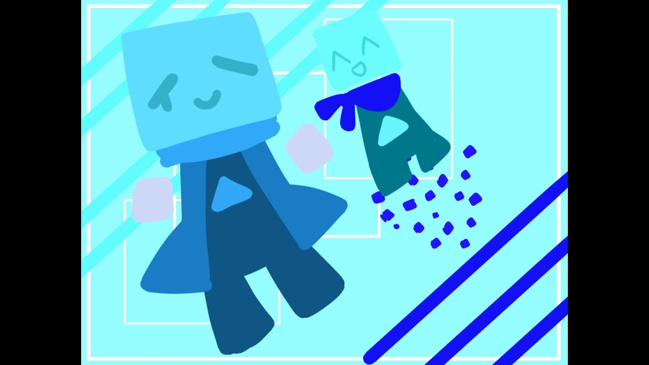 Cube and Cyan!(JSAB speedpaint ) - YouTube