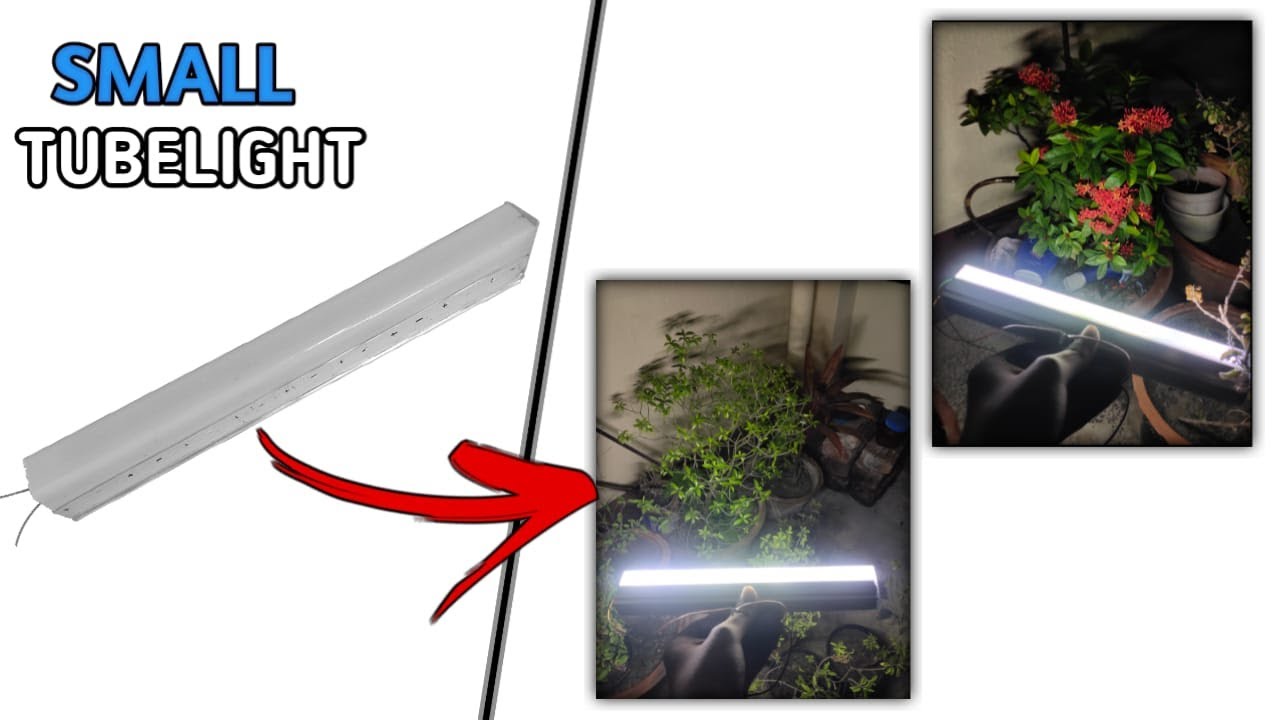 How to Make small Led Tube light at Home || Homemad Tube light Making ...
