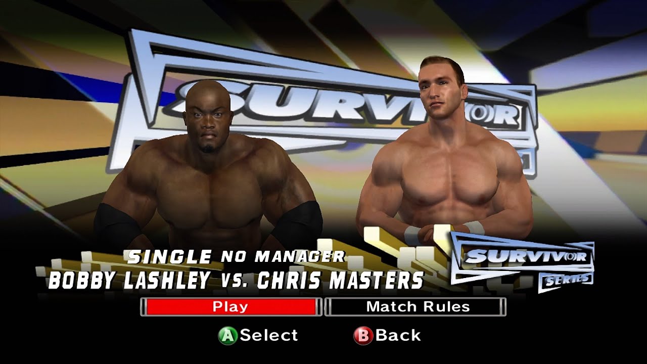 WWE SmackDown VS Raw 2007 Xbox360 - Bobby Lashley VS Chris Masters [2K ...